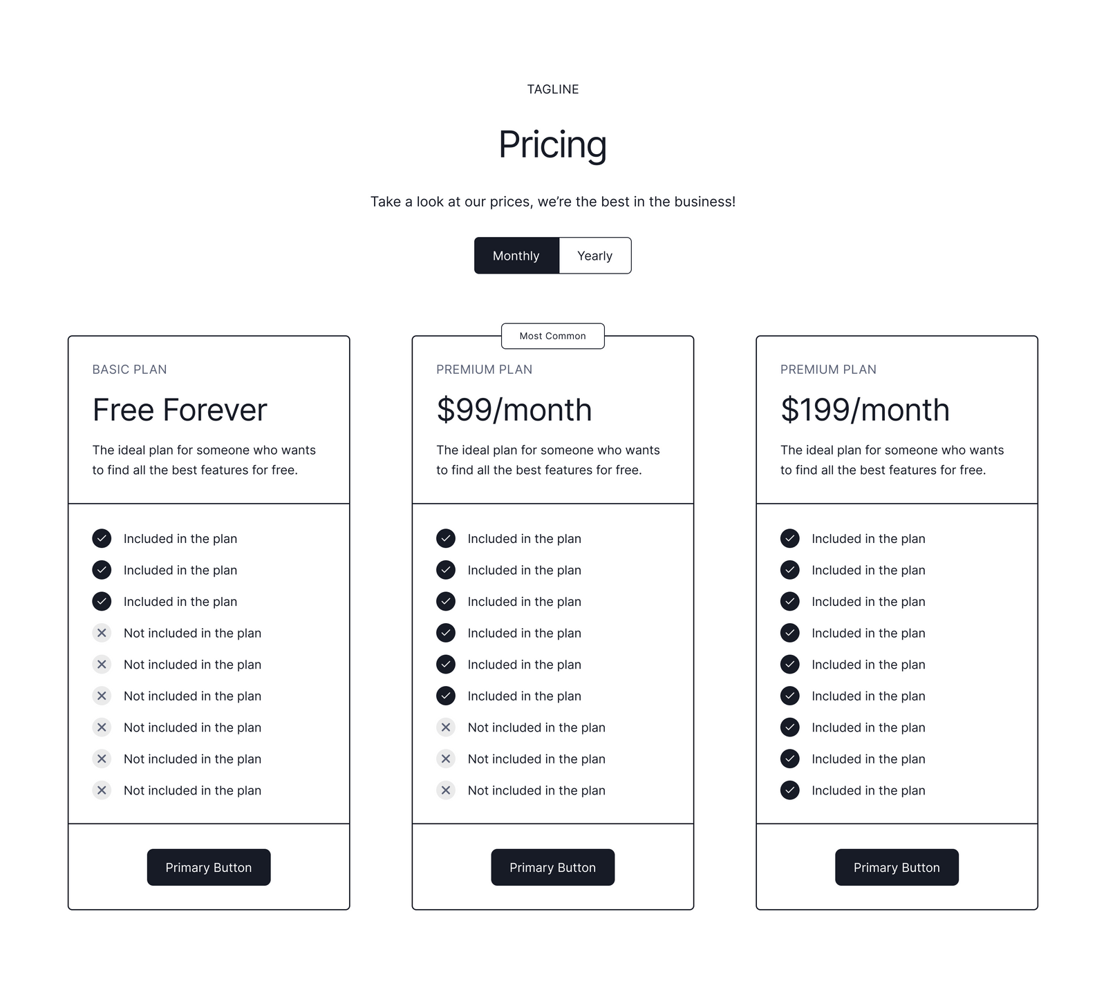 Pricing Components